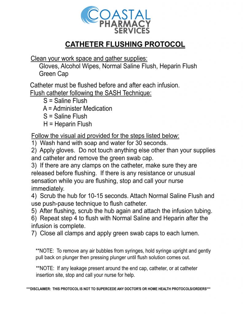 Home Infusion IV Antibiotic Instructions