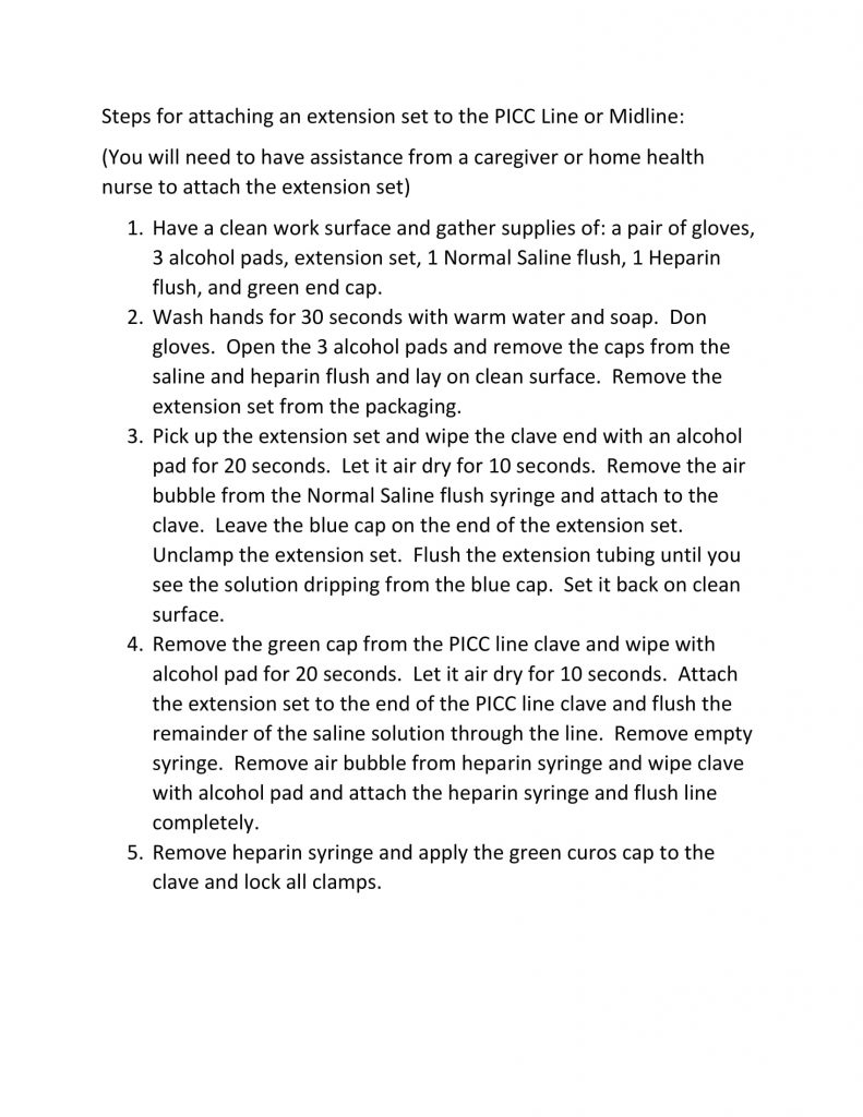 Priming Extension Set